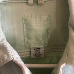 Guess | Jackets & Coats | Guess Green Jean Jacket | Poshmark